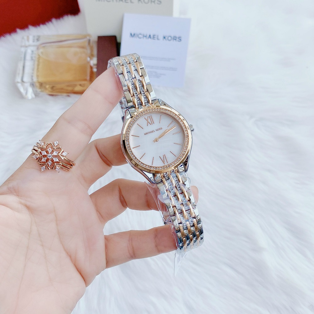 Đồng Hồ Michael Kors Nữ MK7077 Dây Demi Size 36mm Chính Hãng