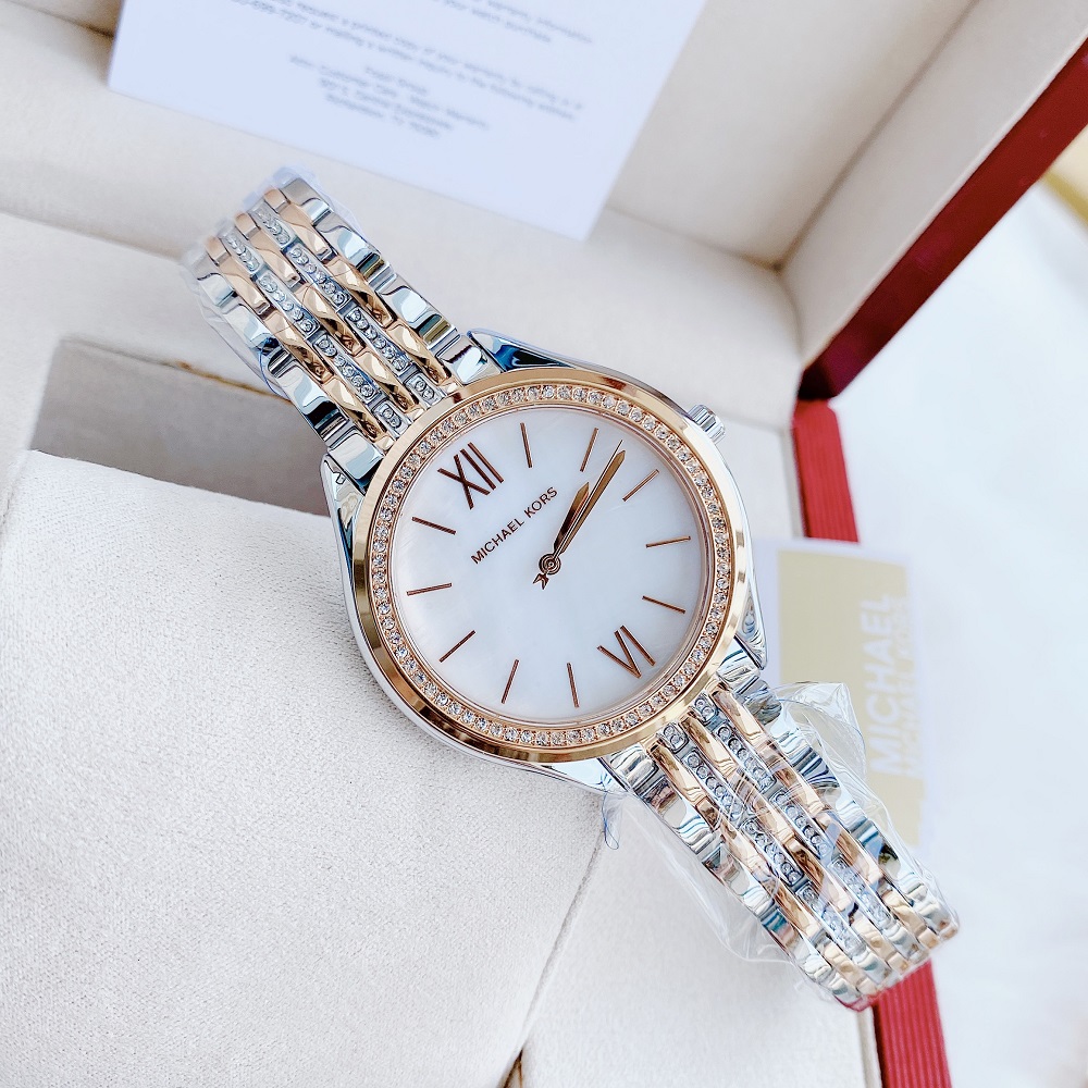 Đồng Hồ Michael Kors Nữ MK7077 Dây Demi Size 36mm Chính Hãng